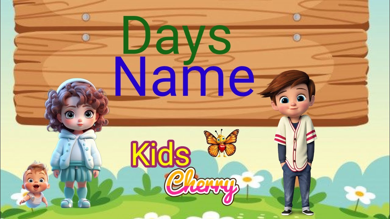 Days of the week | Days name | 7 days name | Days name with spelling ...