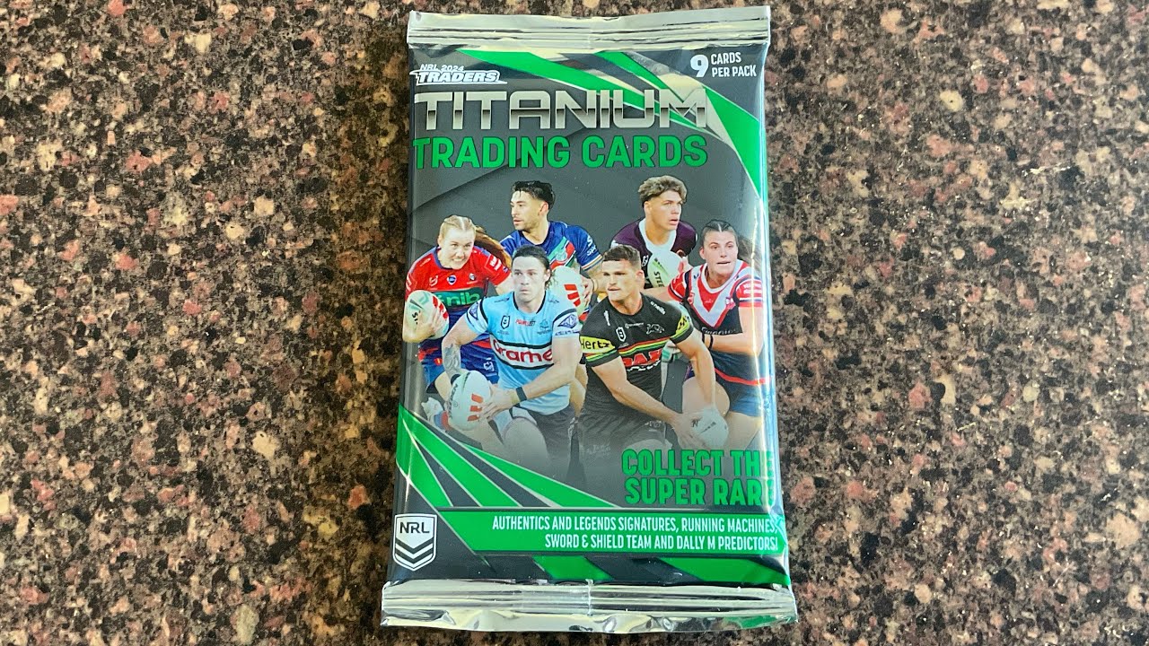 NRL 2024 Traders Titanium Rugby League Trading Cards Booster Pack - YouTube