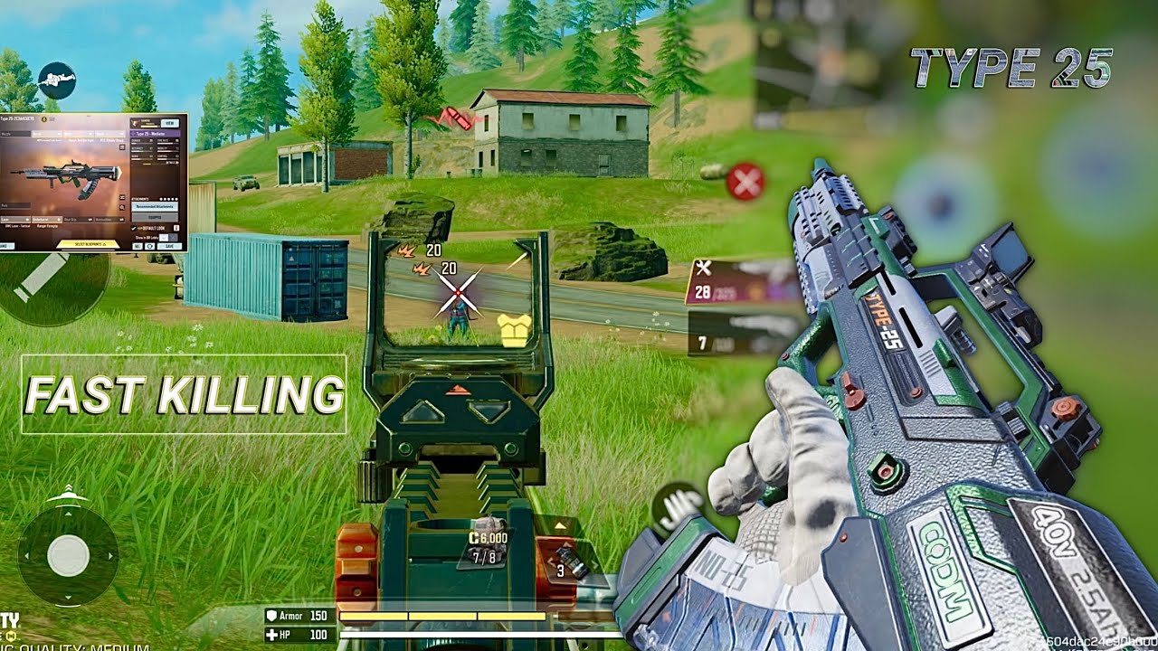 0 RECOIL in MID RANGE + FAST KILLING | BEST TYPE 25 GUNSMITH CODM BR | CODM BR GAMEPLAY - YouTube