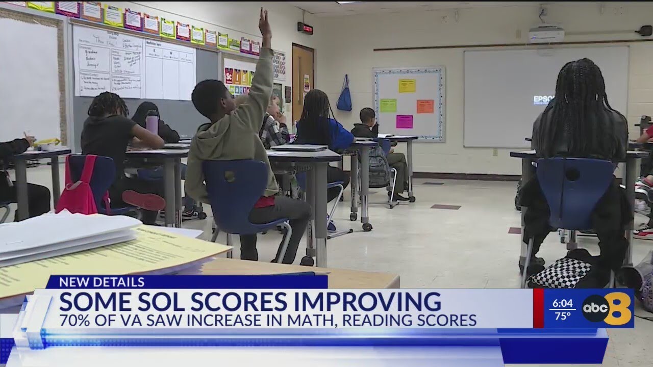 SOL scores improve slightly in Virginia, Youngkin says more work needs ...