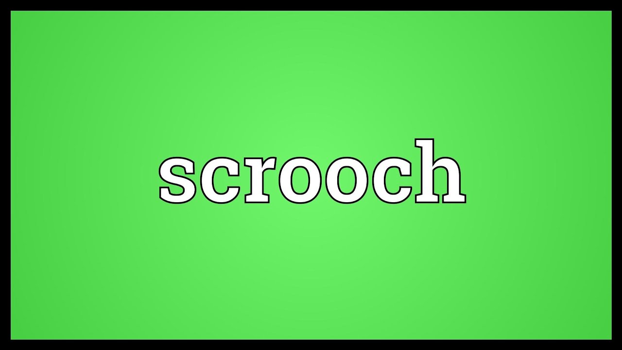 Scrooch Meaning - YouTube