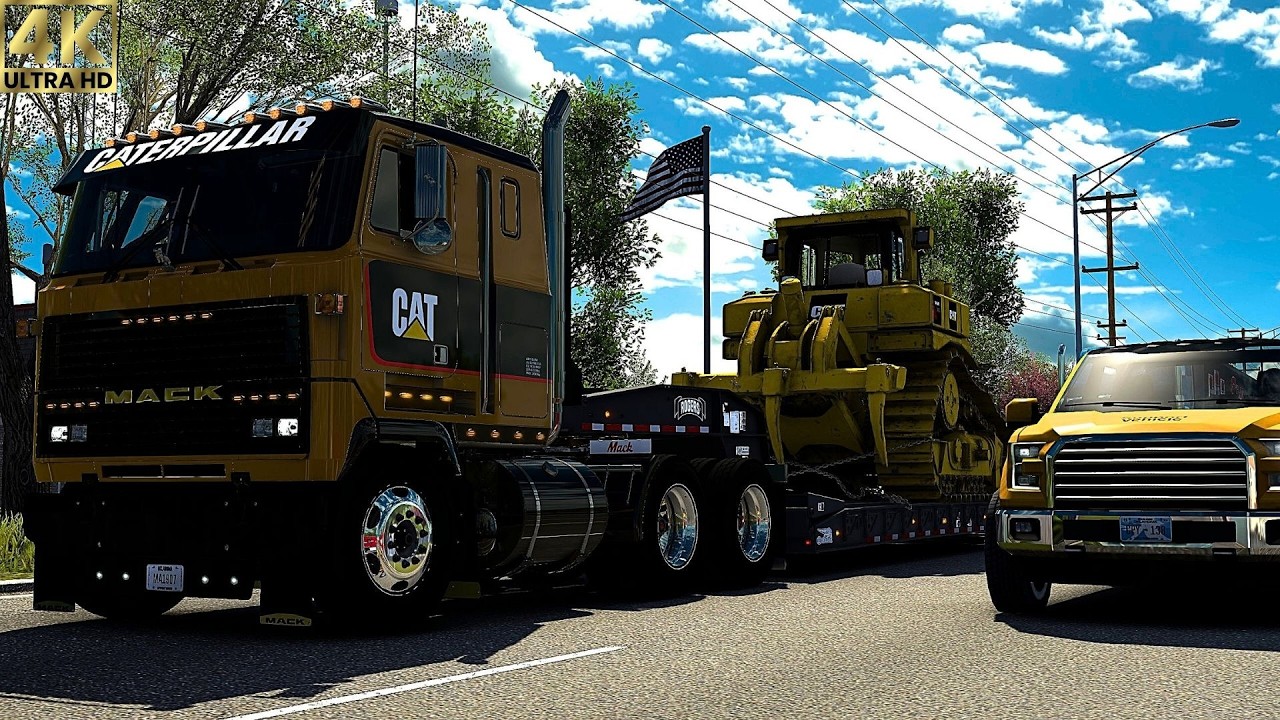 ATS 1.58 Mods: Blueprint Mack MH613 Rogers Lowboy - Great America | 4K ...