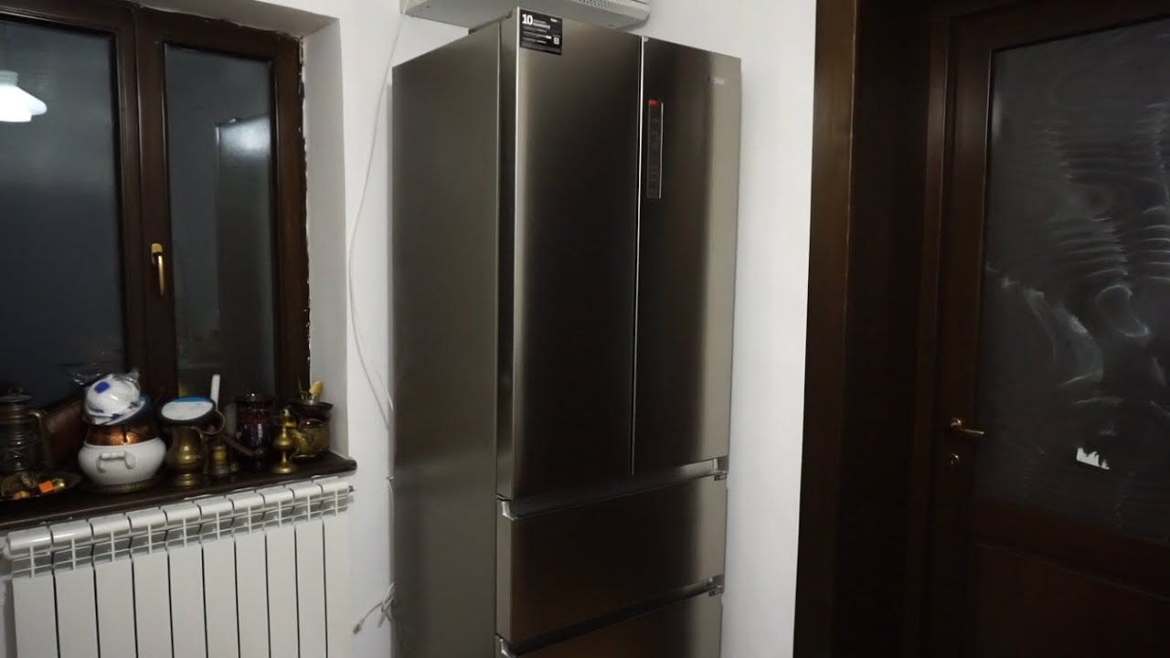 HAIER HB17FPAAA Side-By-Side No Frost Fridge - YouTube