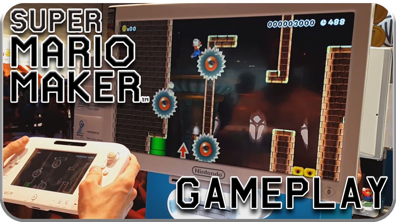 Super Mario Maker Gameplay Footage | Gamescom 2015 | HD - YouTube