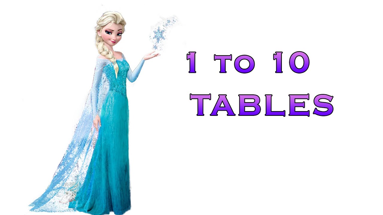 Easy and Fun learning multiplication table of 1 to 10 in FROZEN ELSA ...