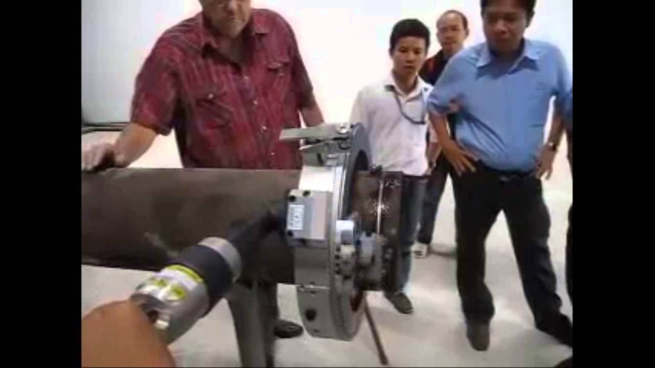 Pipe Cutting Machine Wachs LCSF814 fixed video - YouTube