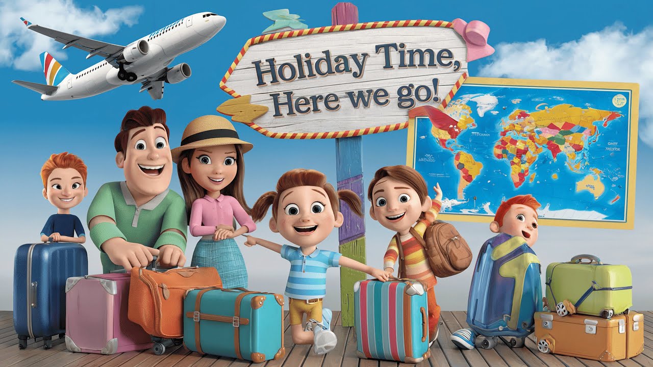🎶 Holiday Time, Here We Go! 🏖️ ️ | A Fun Vacation Song for Kids! - YouTube