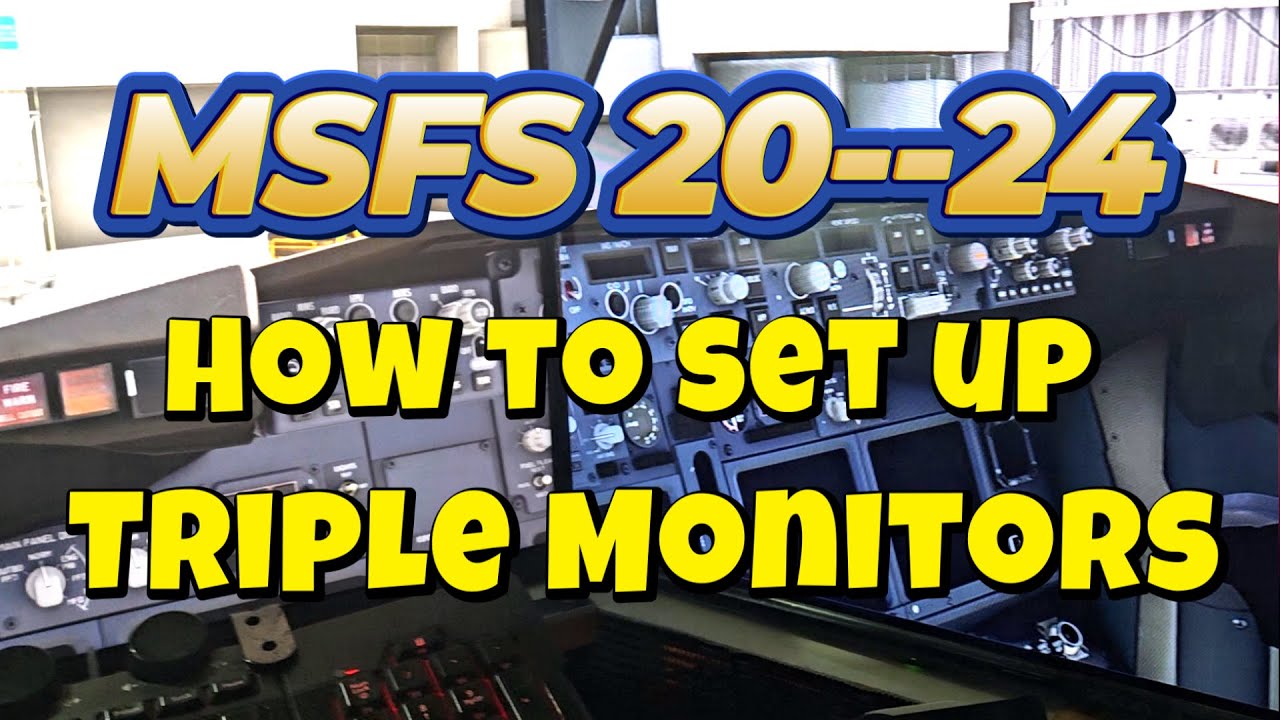 MSFS Triple Monitor Setup, 737 Max. - YouTube