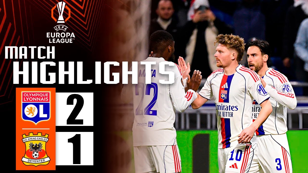 Lyon vs Go Ahead Eagles 2-1 Highlights Goals | UEFA Europa League 2025 ...