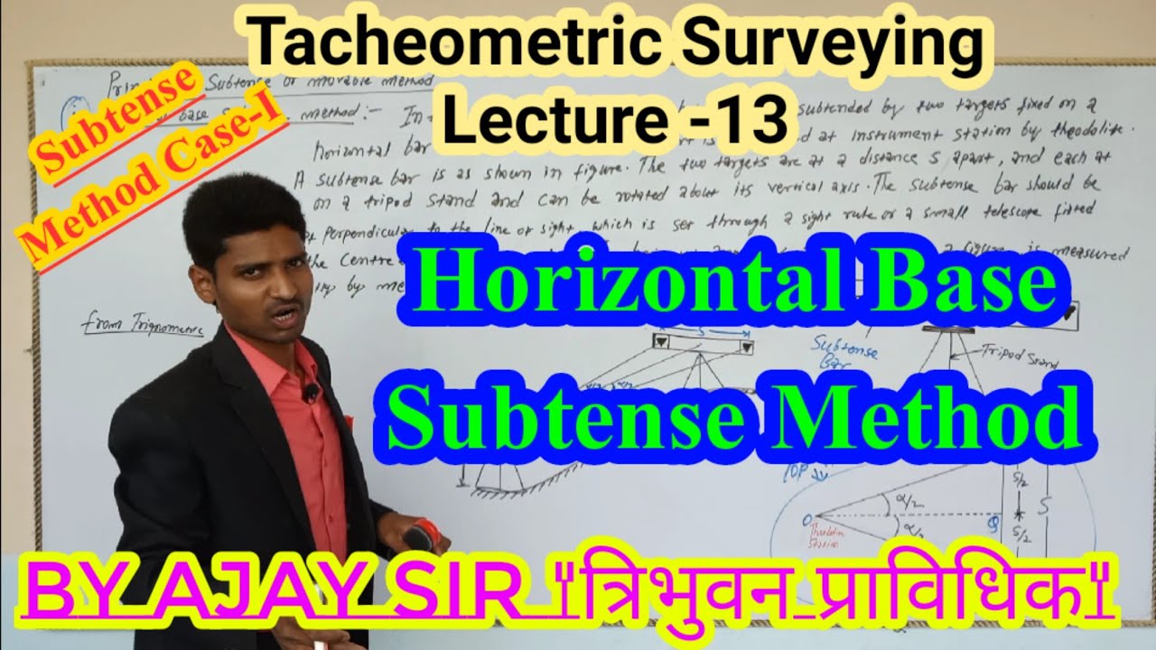 Principle of Subtense Method ! Horizontal base subtense method ! Civil ...