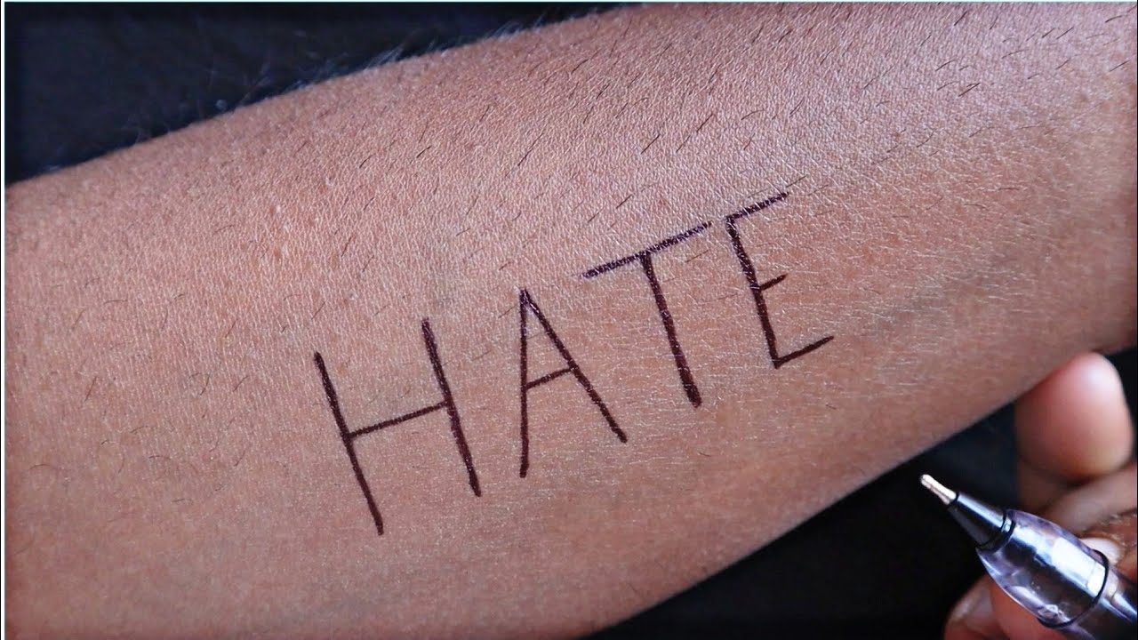 how to convert HATE in most attractive tattoo design with pen 😱 - YouTube