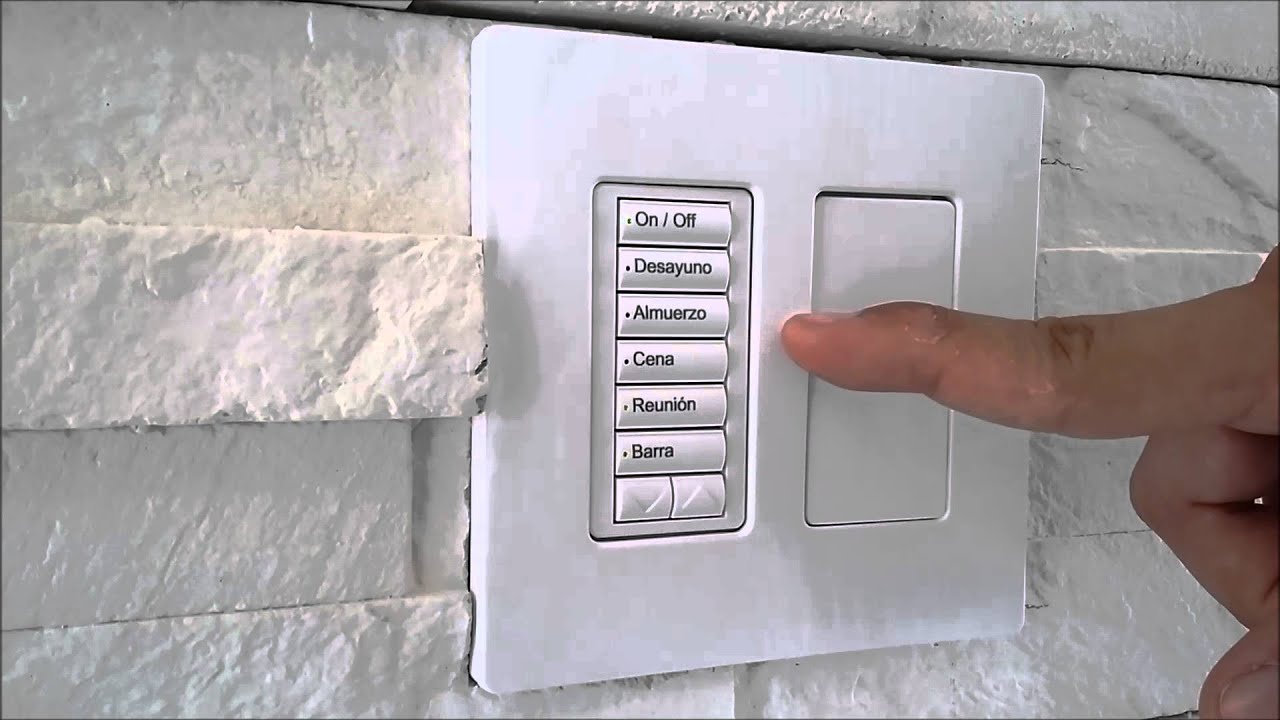 TUTORIAL - BOTONERA DE ILUMINACION LUTRON - YouTube