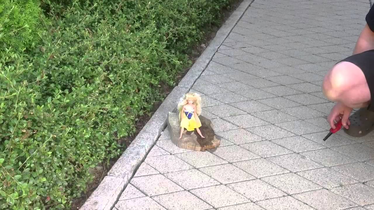 Barbie on fire - YouTube