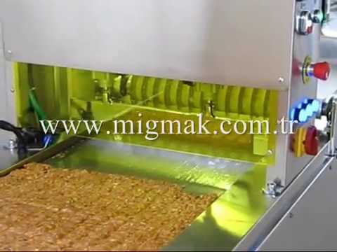 Cereal bar rolling and cutting machine - Kozinaki, chikki cutting ...