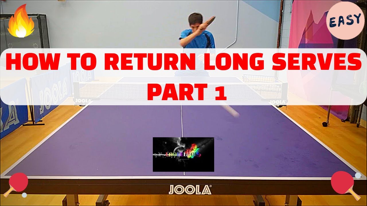 How to Return Long Serves in Table Tennis - YouTube