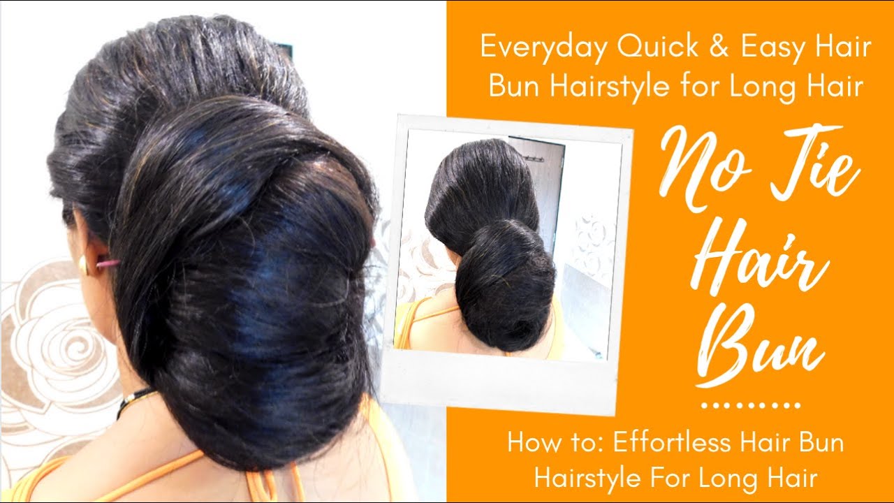Anyone Can Make Hair Bun | Easy & Quick Hair Bun Tutorial For Beginners ...