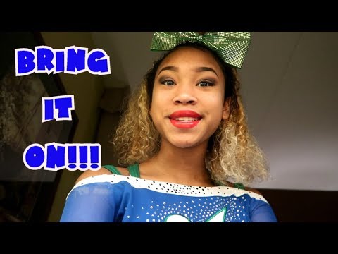 CHEER COMPETITION/MAKE-UP/HAIR TUTORIAL - YouTube