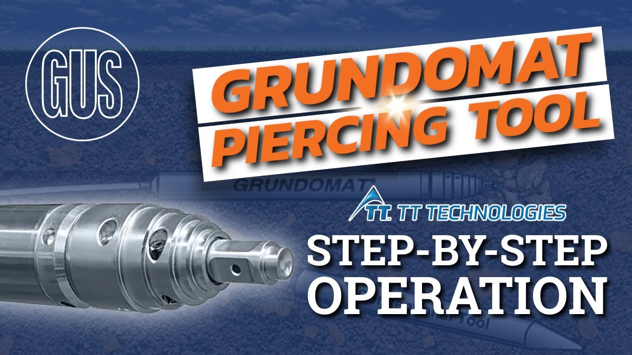 Trenchless Boring Made Easy - GRUNDOMAT Piercing Tool Setup & Demo ...
