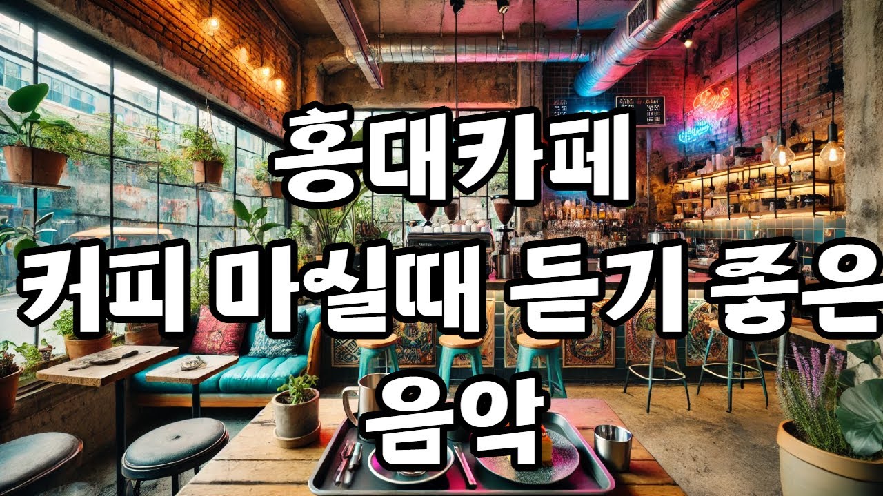 홍대카페에서 즐기는 커피한잔☕️따뜻한 커피 한 잔과 함께 감성을 채워줄 음악🎶🎵카페에서 듣기 좋은 편안한 음악스트레스 해소