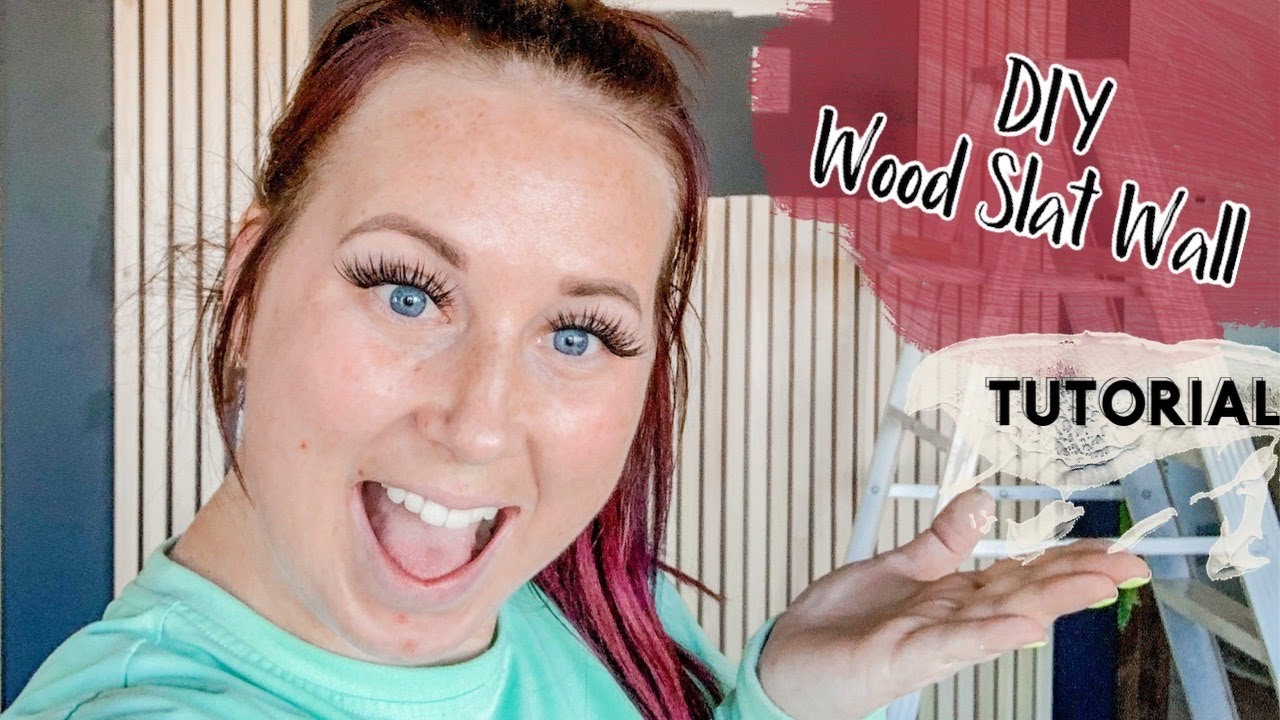 Make A Wood Slat Wall Easy DIY Video - YouTube