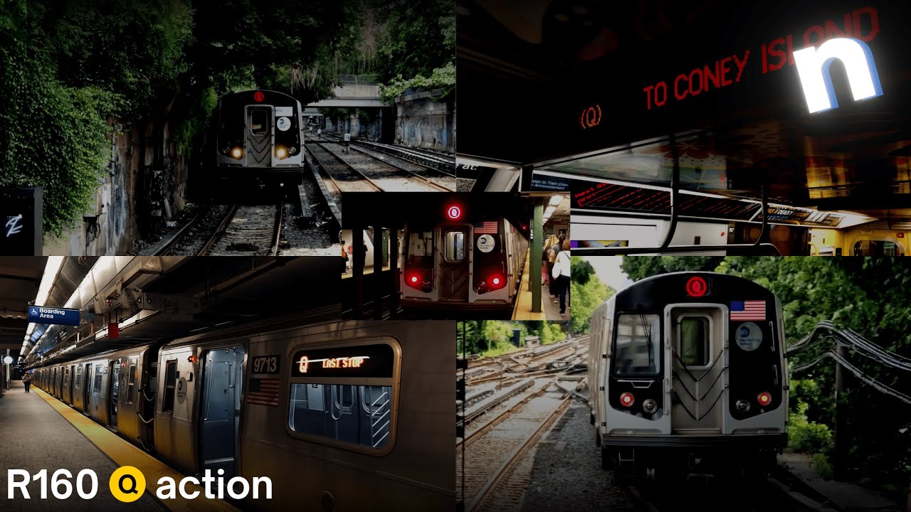 MTA Transit: Roundtrip R160 (Q) action - YouTube