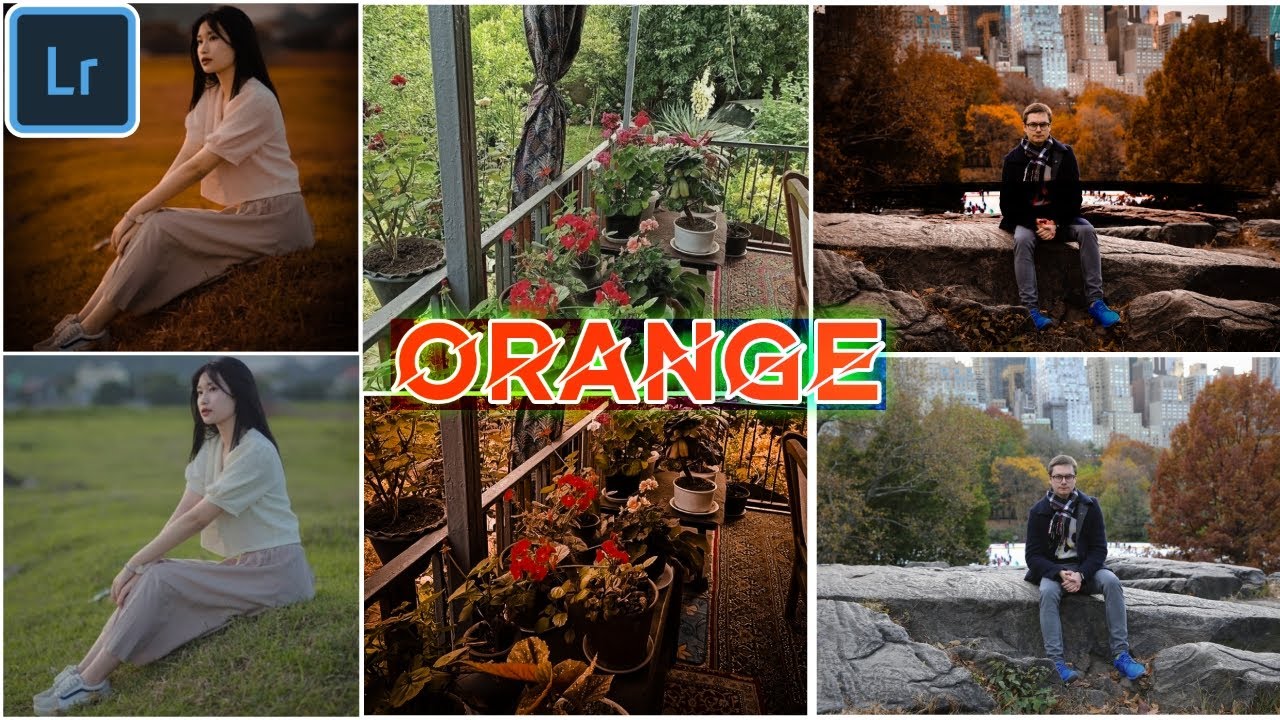Lightroom tutorial🔥 edit cinematic ORANGE | Free Presets DNG - YouTube