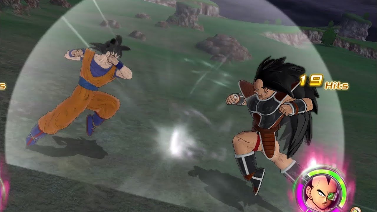 Dragon Ball Raging Blast 2 Goku vs Raditz Battle - Gameplay - YouTube