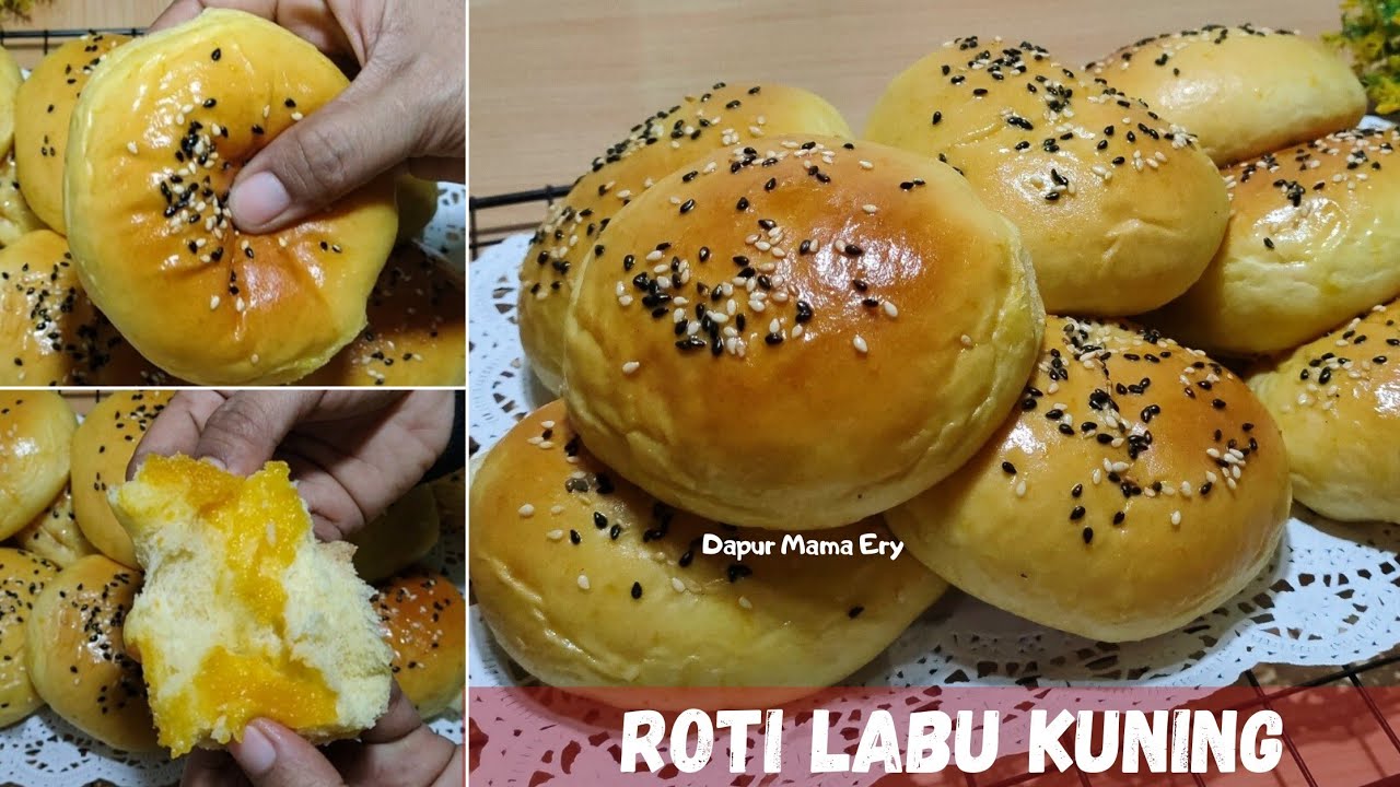 Cara Membuat Roti Labu Kuning - YouTube