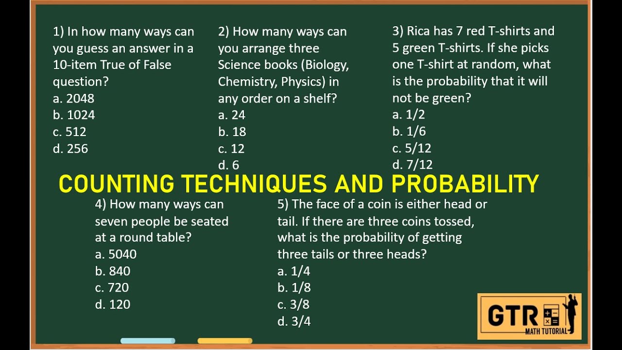 Multiplication Rule, Circular Table Arrangement and Probability - YouTube