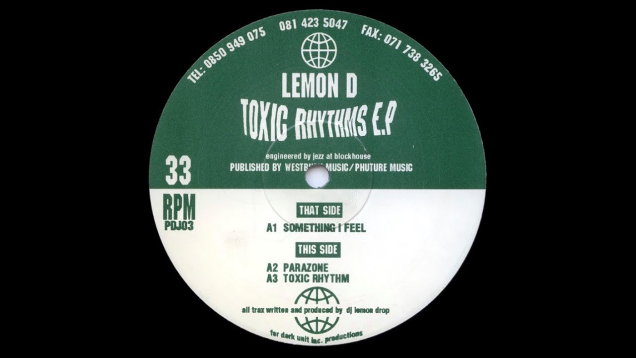 Lemon D - Something I Feel - Toxic Rhythms EP - Planet Earth Records ...