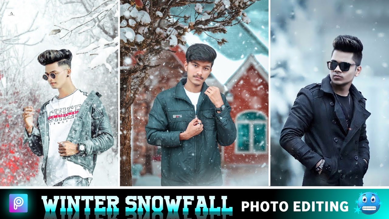 Picsart Winter Snowfall Manipulation Photo Editing || Winter Photo ...