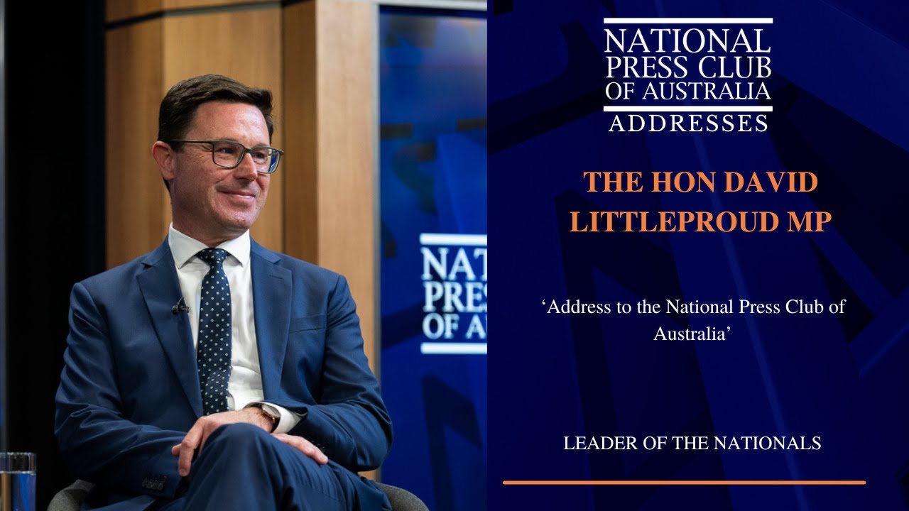 IN FULL: The Hon David Littleproud MP's Address to the National Press ...