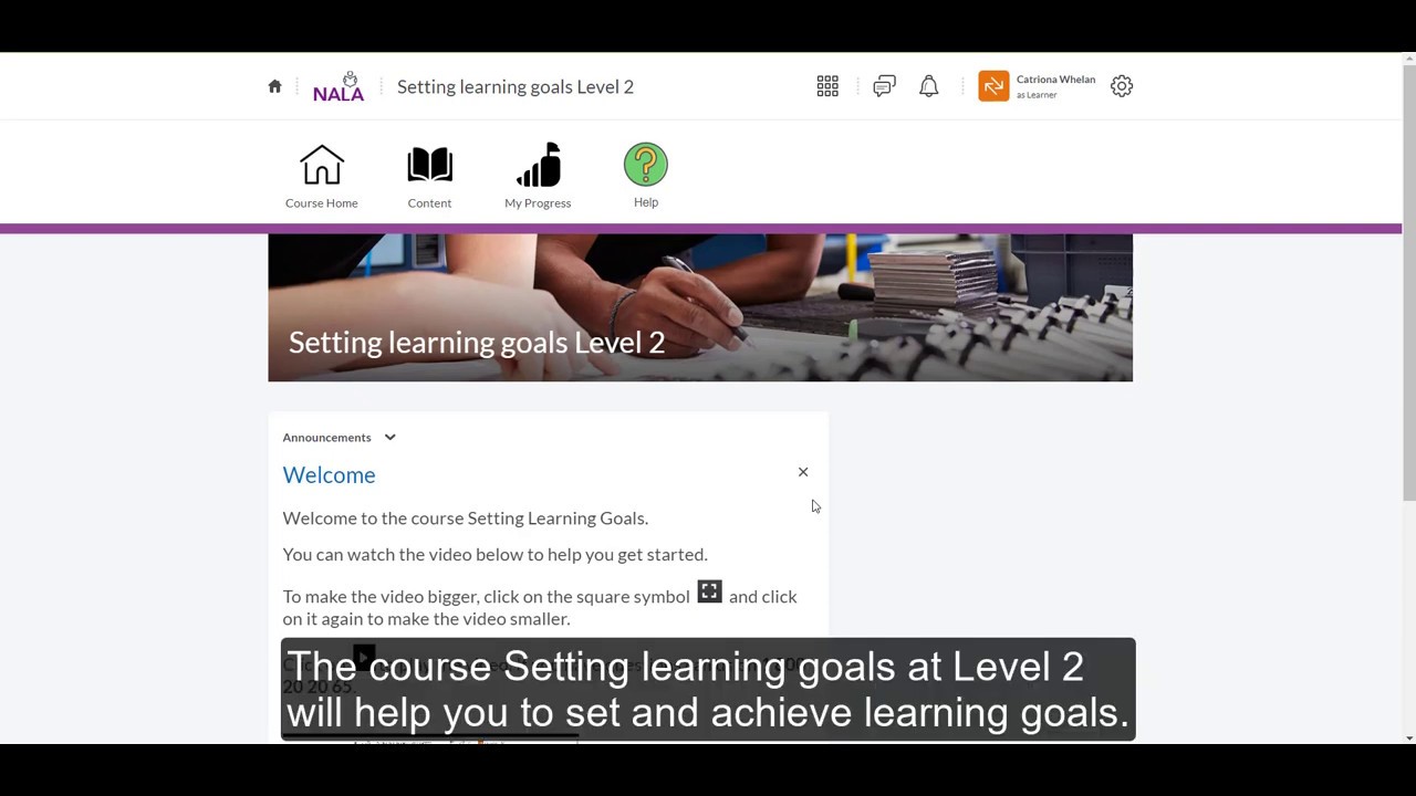 Introduction to Level 2 Setting Learning Goals - YouTube