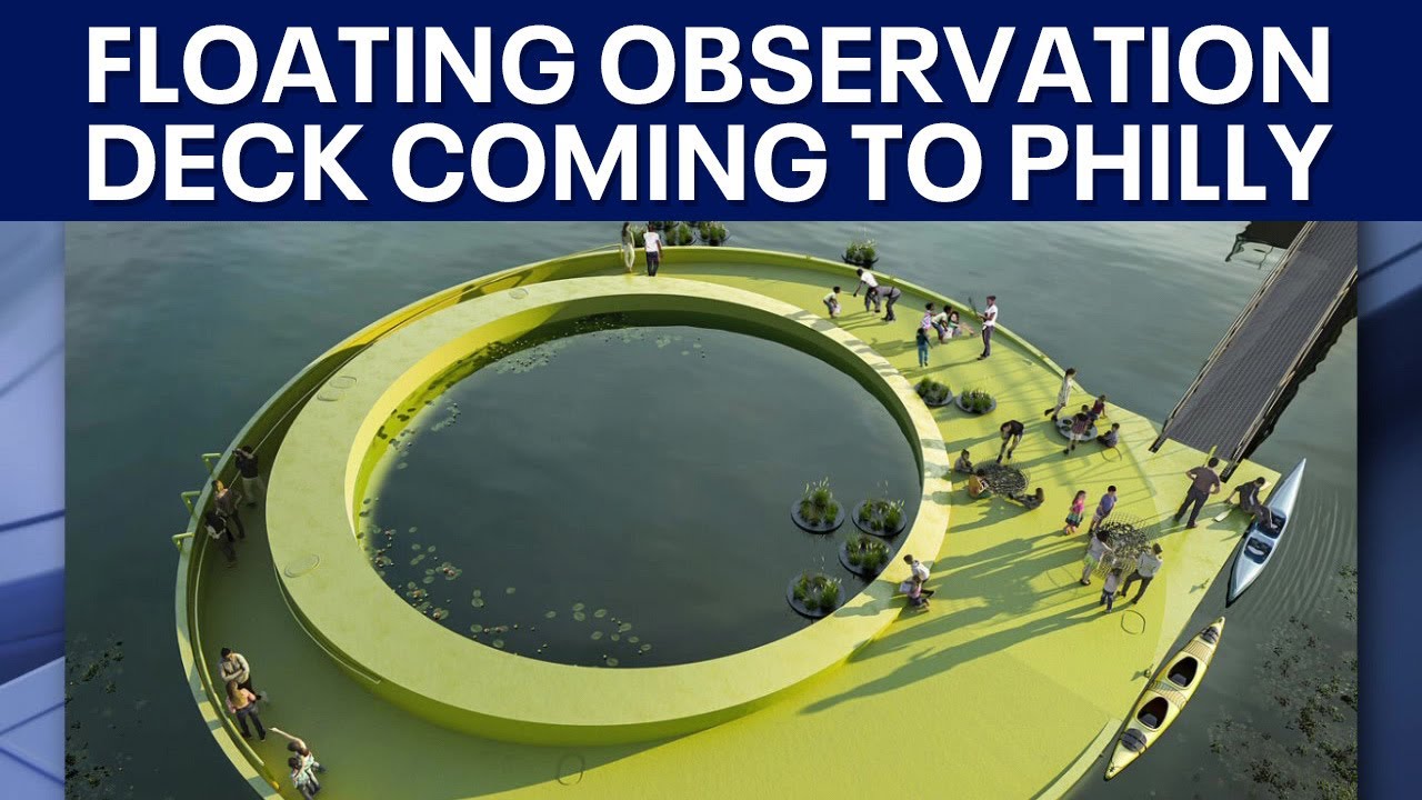 Floating observation deck over Schuylkill River to open in 2026 - YouTube