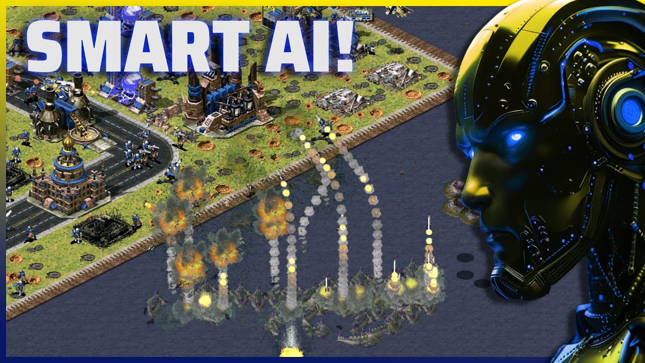 Red Alert 2 - Smart AI Mod | Mili Atol Map 2 vs 6 - YouTube
