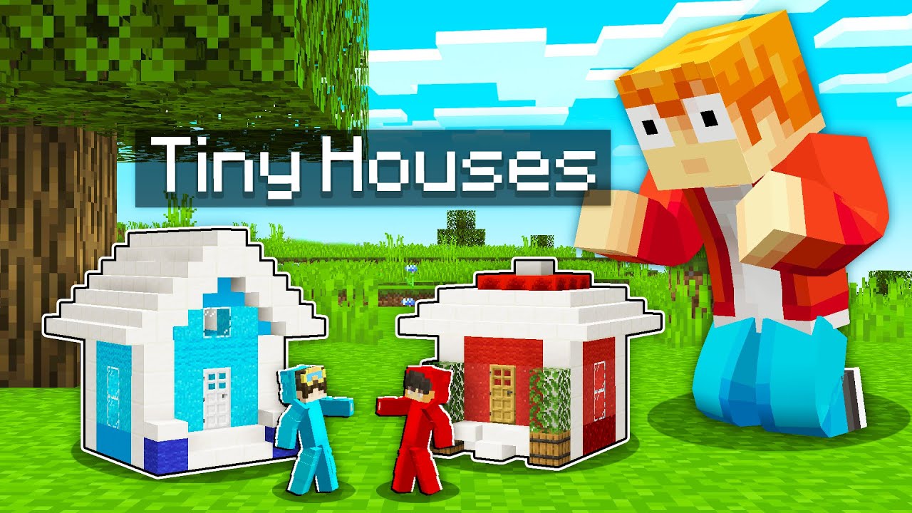Cash vs Nico TINY SECRET House Base Battle - Minecraft Video Like Maizen JJ and Mikey - YouTube