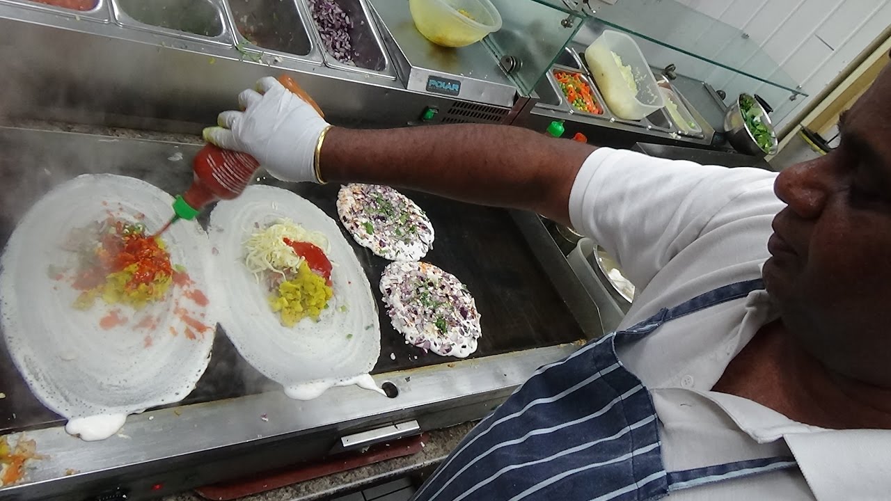 Indian Street Food Dosas: Special Paneer, Mysore, Chutney and Rava at ...