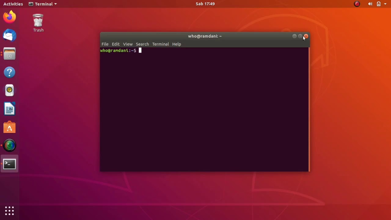 Bekerja dengan LINUX UBUNTU - YouTube