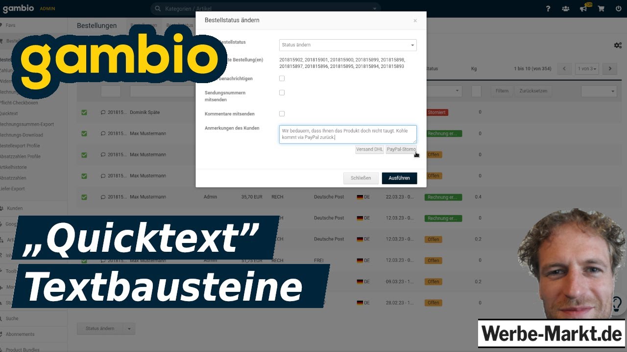 Zeit & Kosten sparen mit „Quicktext” 🧱 Textbausteine für Gambio - YouTube