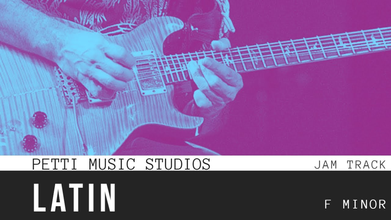 Latin Funk Guitar Backing Track in F Minor - YouTube
