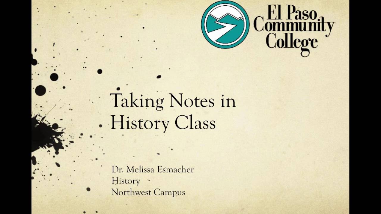Taking Notes in History Class - YouTube