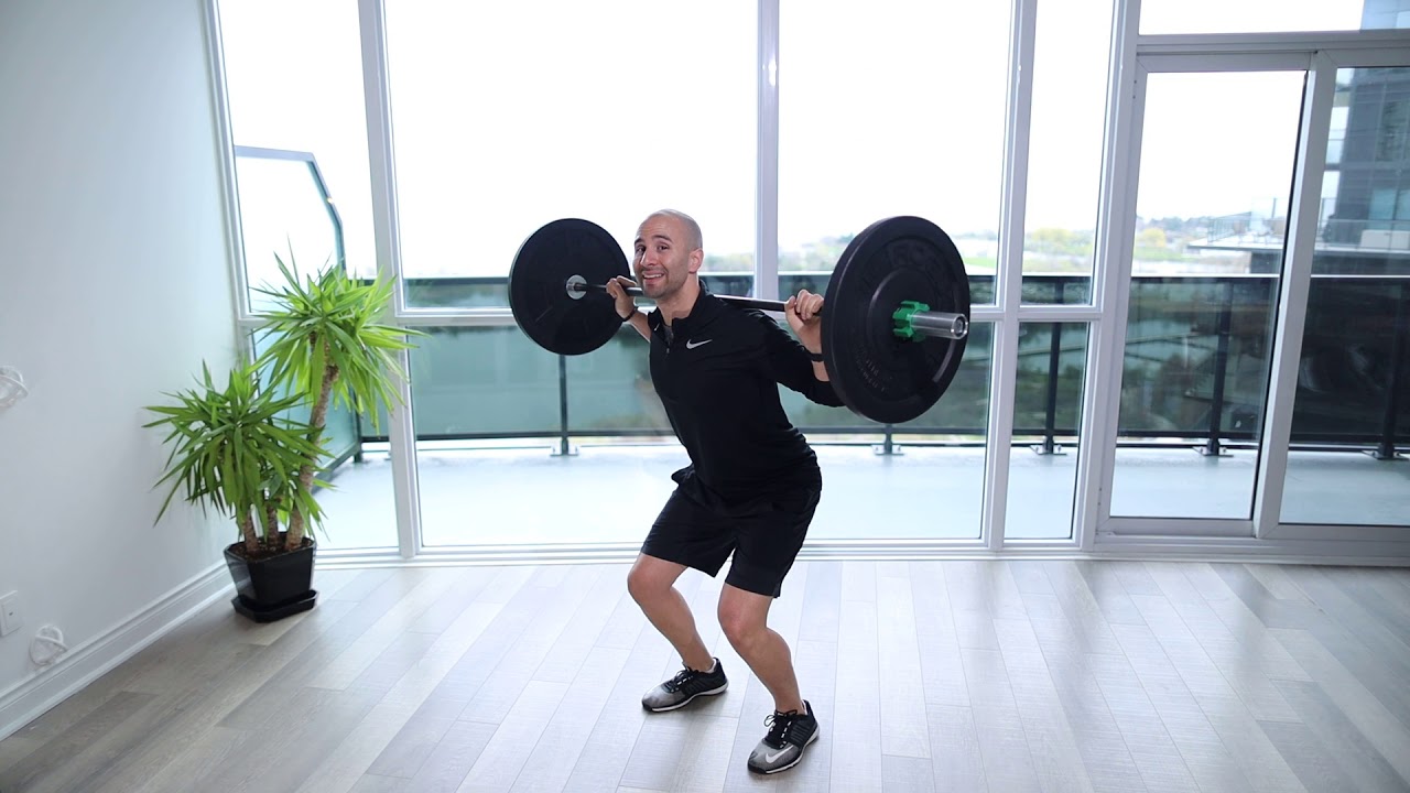 Explosive BB Squat Jump - YouTube