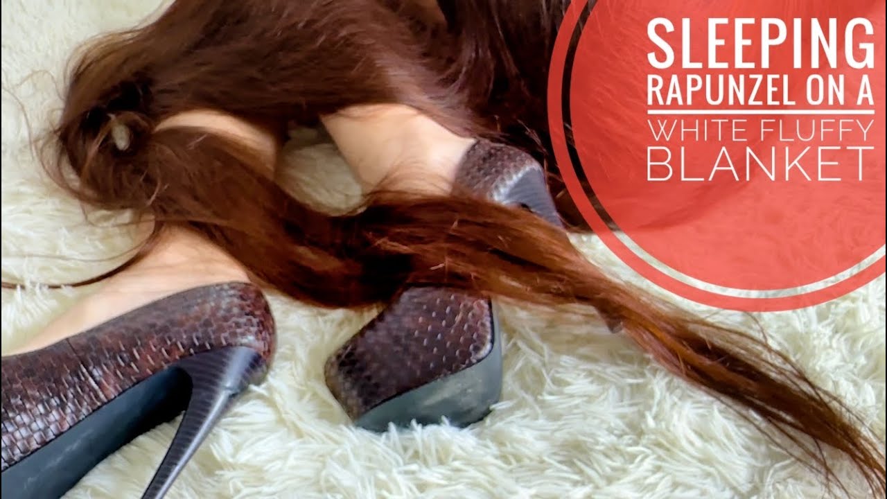 Sleeping Rapunzel on a white fluffy blanket (preview) - YouTube
