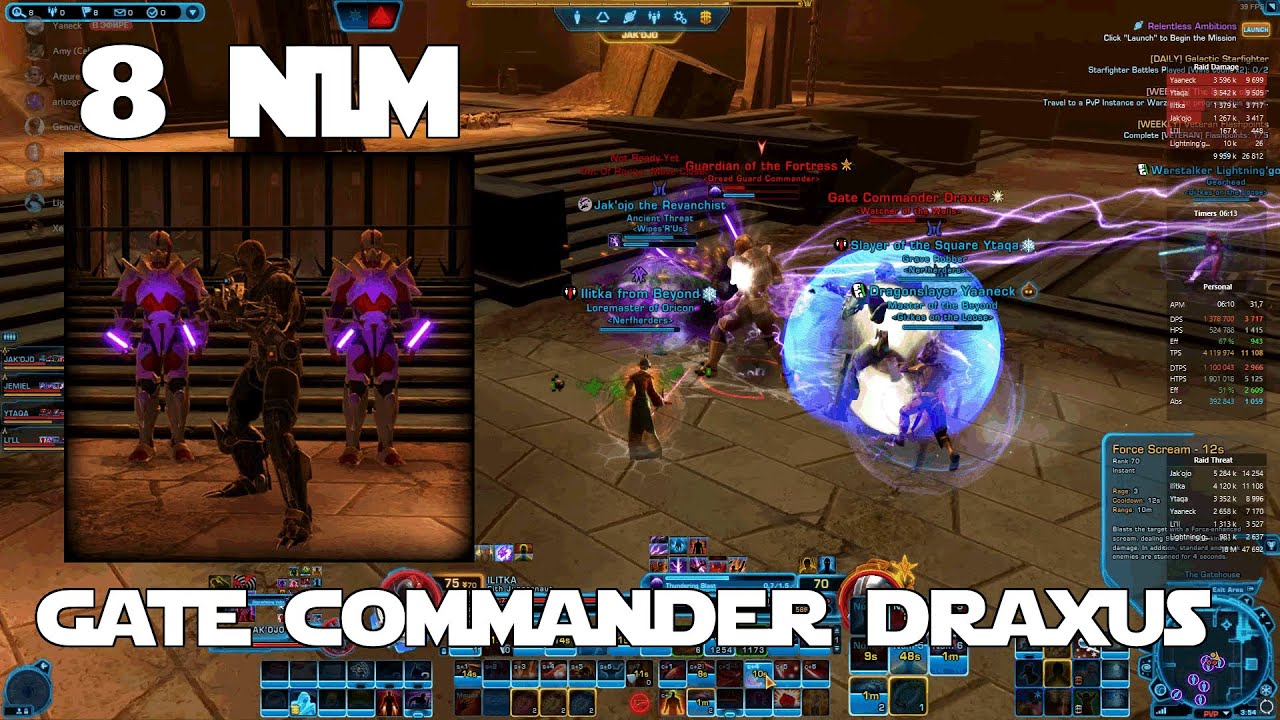SWTOR 8M NiM Gate Commander Draxus - YouTube
