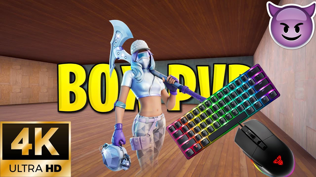 [4k 144 fps] Keyboard 😎 Fortnite Box fights 📦 - YouTube