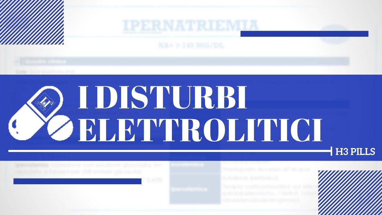 I DISTURBI ELETTROLITICI - 💊 H3 Pills - YouTube