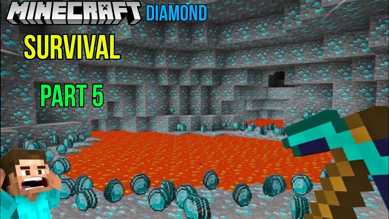 I find diamonds in deep dark cave in Minecraft survival - YouTube