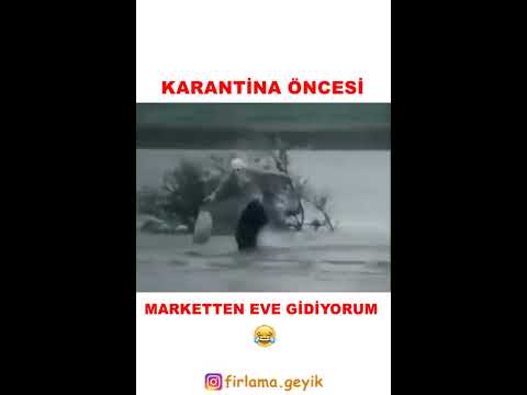 Karantina öncesi marketten eve giderken ben.