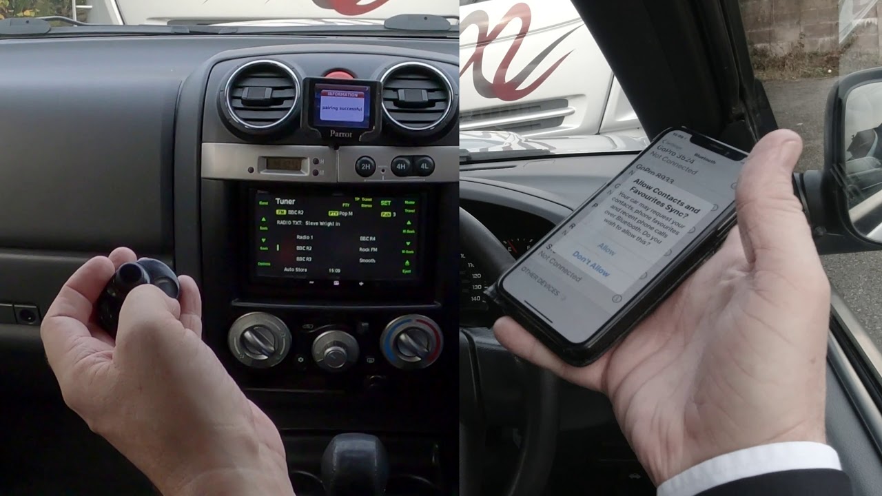 How to Pair a Mobile To A Parrot MKi9200 Bluetooth Handsfree Kit - YouTube