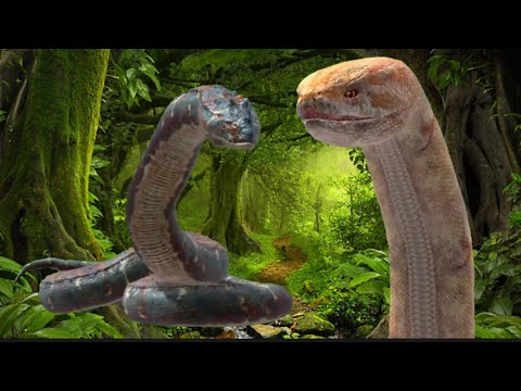 TOP 1 OF THE WORLD ANACONDA SNAKE vs COBRA TRYING TO FIGHT AT FORREST ...